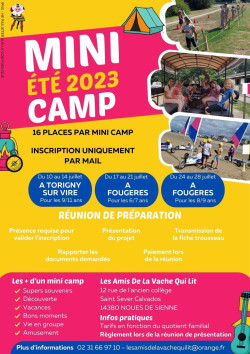 Mini-camps/été 2023