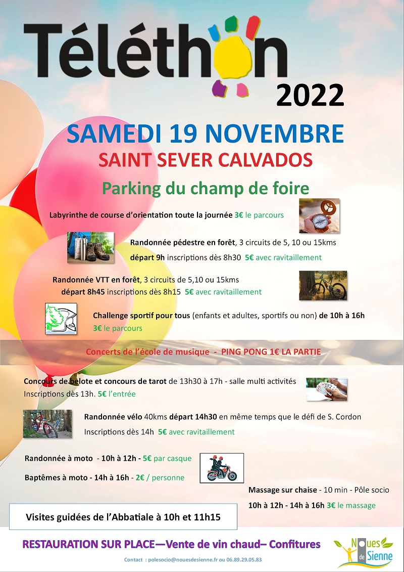 Téléthon 2022 à Noues de Sienne